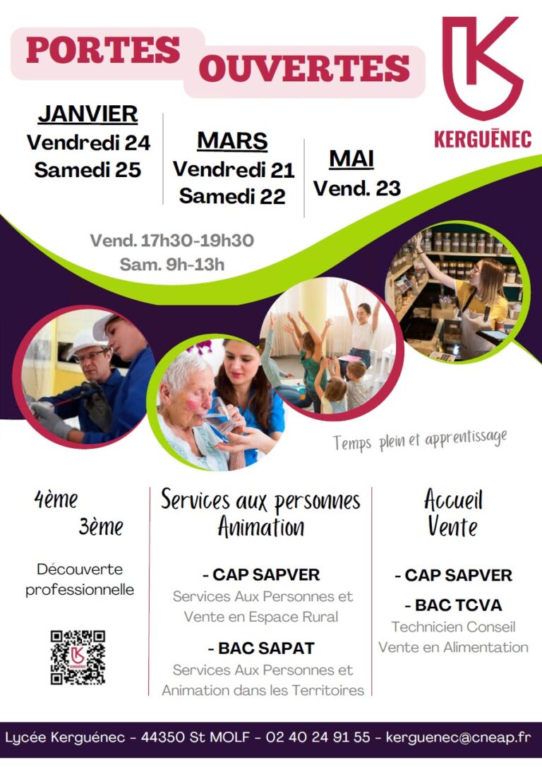 Portes ouvertes lycée Kerguénec - Mairie de Saint-Molf
